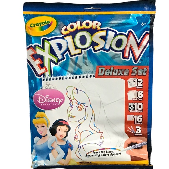 Crayola | Toys | New Disney Princess Crayola Color Explosion Deluxe Set ...